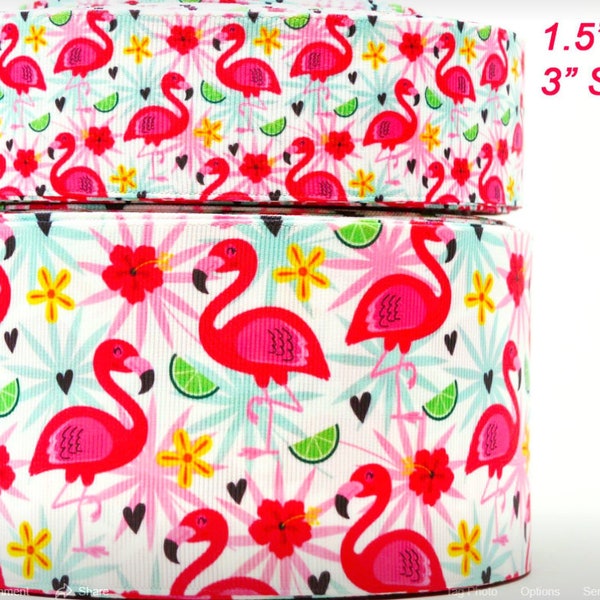 Flamingo Ribbon Wired - Etsy
