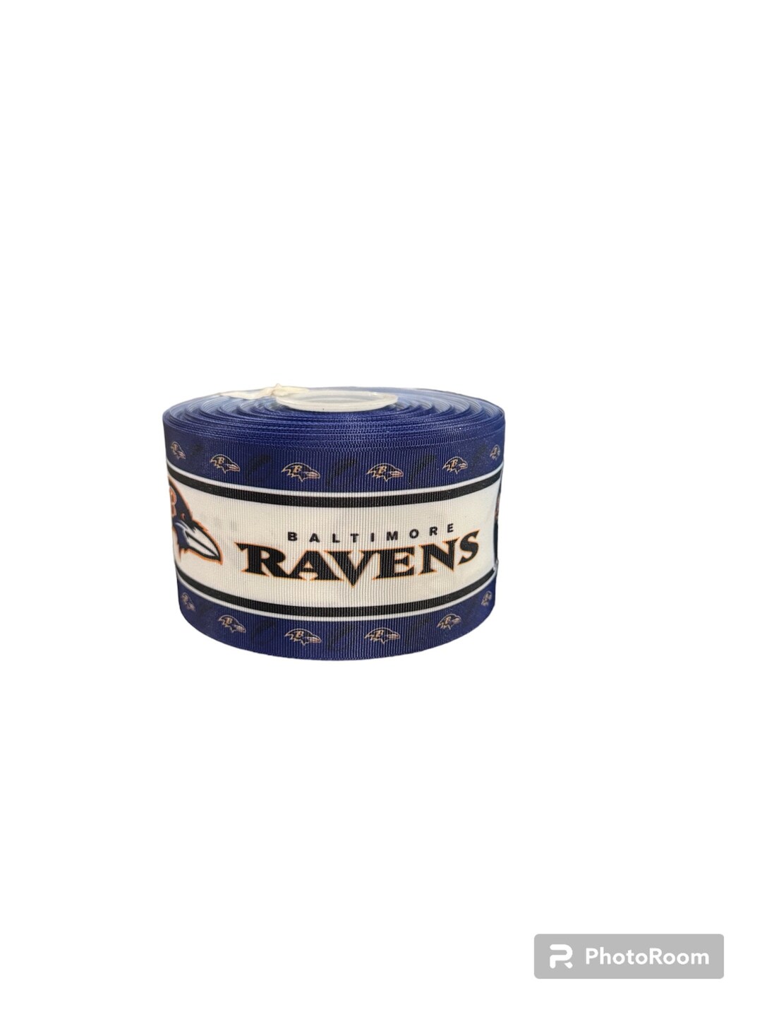 3 Wide Baltimore Ravens With Border Printed Grosgrain Cheer Bow Ribbon ...