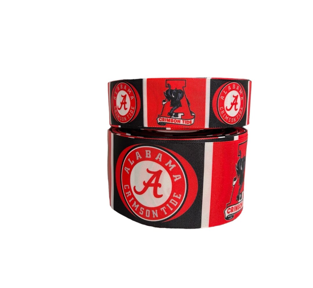 3" or 1.5" Alabama College Football Printed Grosgrain Hair Bow Ribbon ...