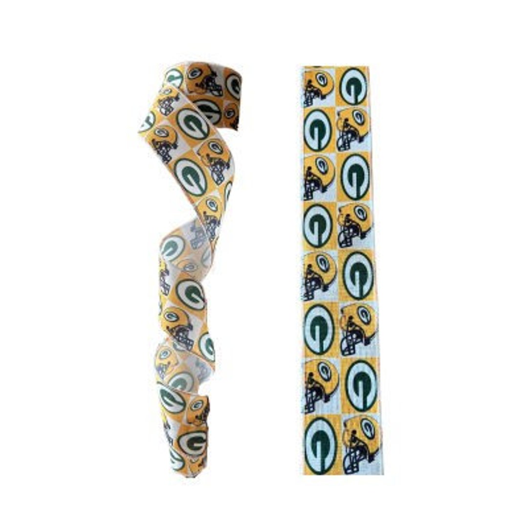 2.5" Wired Green Bay Packers Collage Football Sports Team Ribbon - Etsy