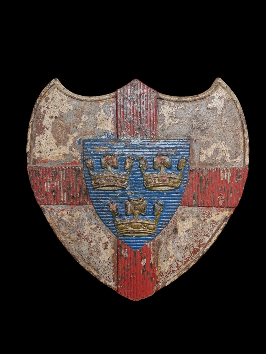 Large Antique Cast Iron Shield Depicting the Crest of East Anglia. - Etsy