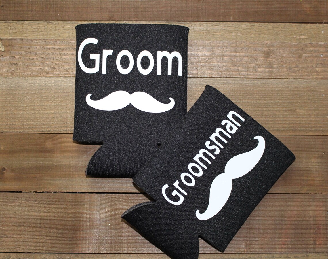 Groom Can Cooler Wedding Can Cooler Can Cooler Groomsmen - Etsy Canada