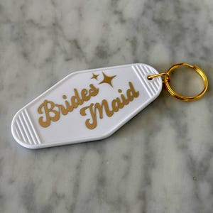 In My Bride Era, Bride, Custom Motel Keychain, Wedding Party Favor ...