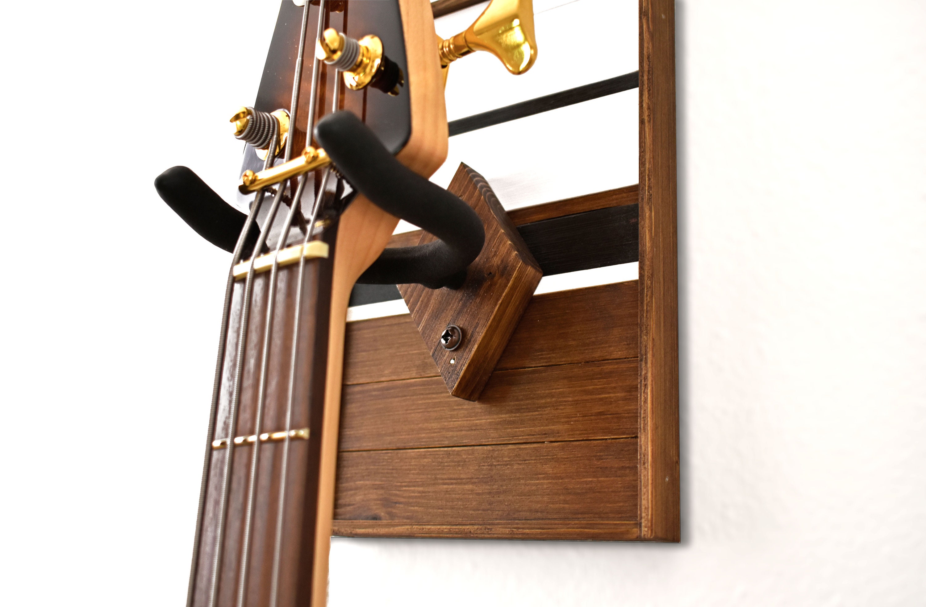 Modern Guitar Wall Mount Walnut Guitar Mount Guitar Hanger | Etsy
