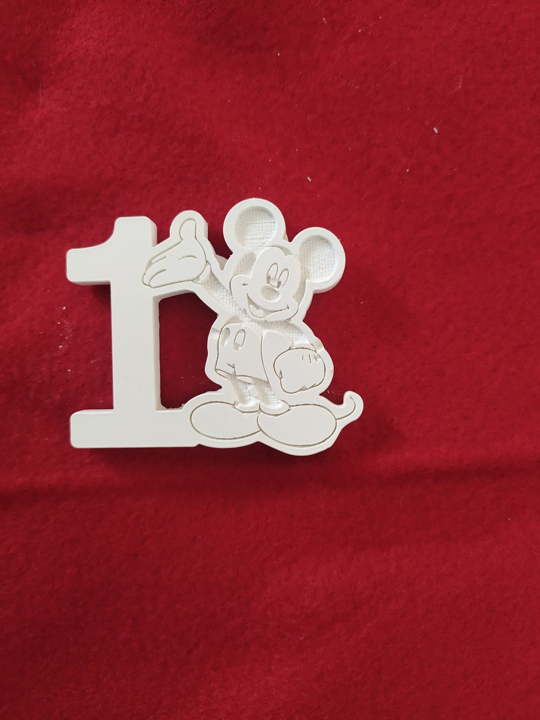 Mickey Mouse Chalk Number One - Etsy
