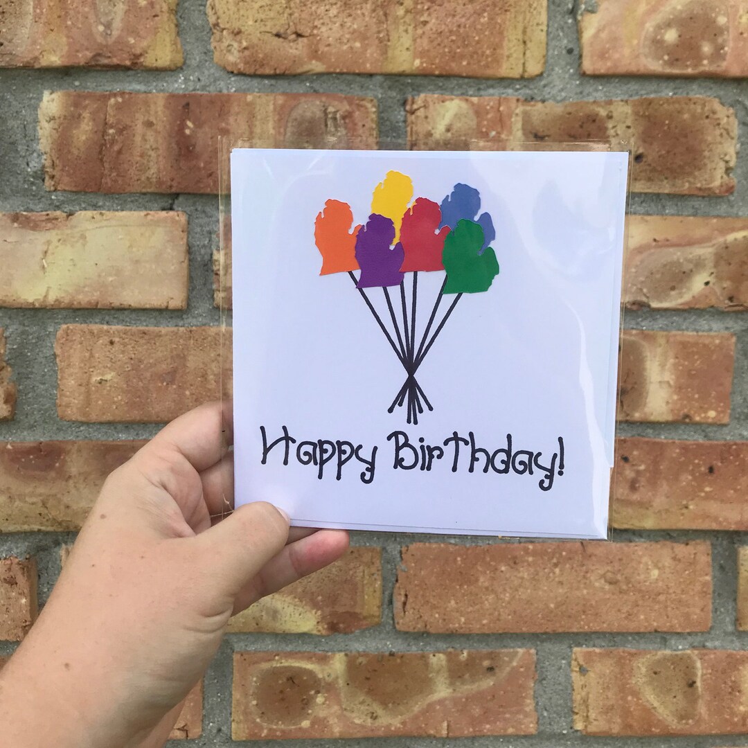Happy Birthday Michigan Greeting Card - Etsy UK