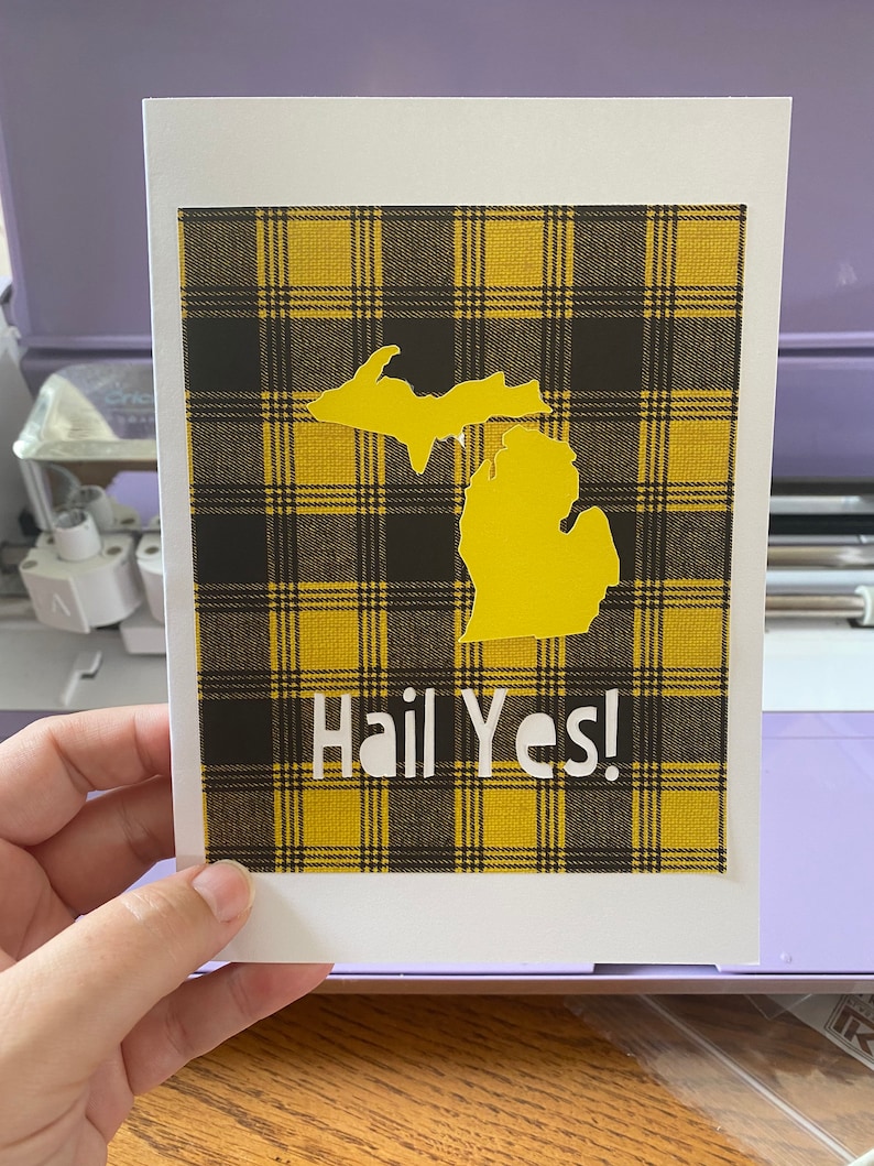 University of Michigan Greeting Card - Etsy