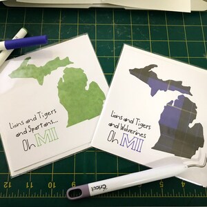 U of M, University of Michigan, Wolverines, Greeting Card, OH MI - Etsy