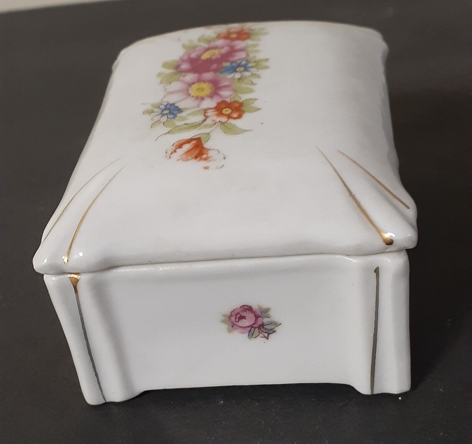 Vintage Porcelain Cigarette Box and Matching Ashtrays - Etsy