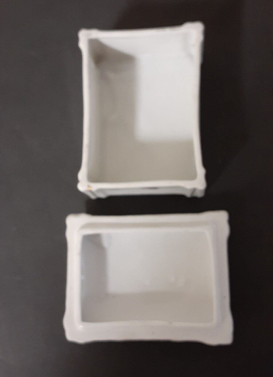 Vintage Porcelain Cigarette Box and Matching Ashtrays - Etsy