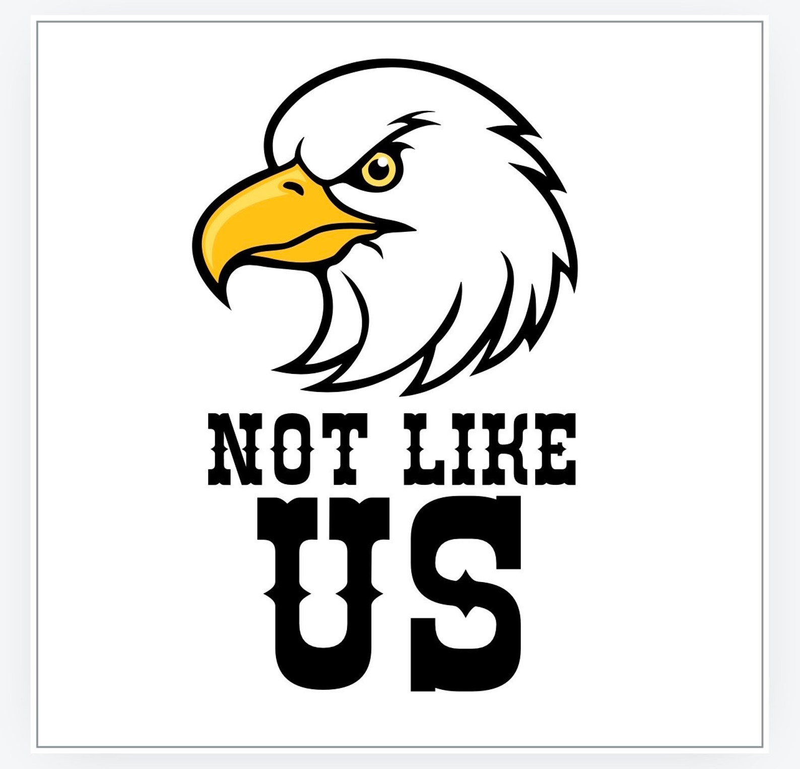 They Not Like Us Eagle Svg,not Like Us Digital File,kendrick Lamar ...