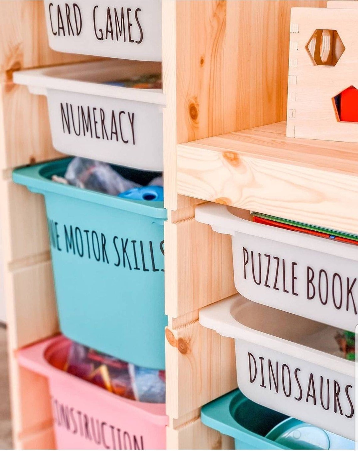 LABELS IKEA Kallax Trofast Toy Storage Labels Playroom | Etsy
