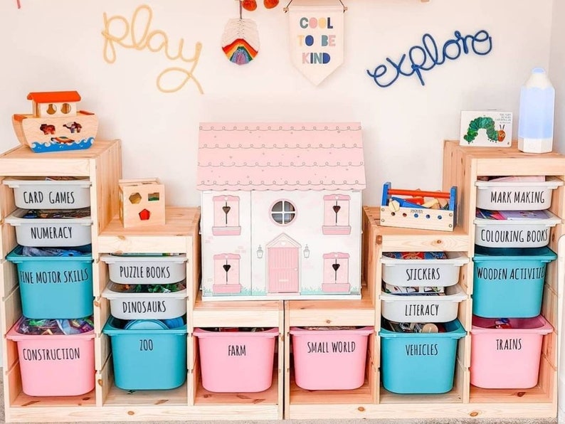LABELS IKEA Kallax Trofast Toy Storage Labels Playroom | Etsy
