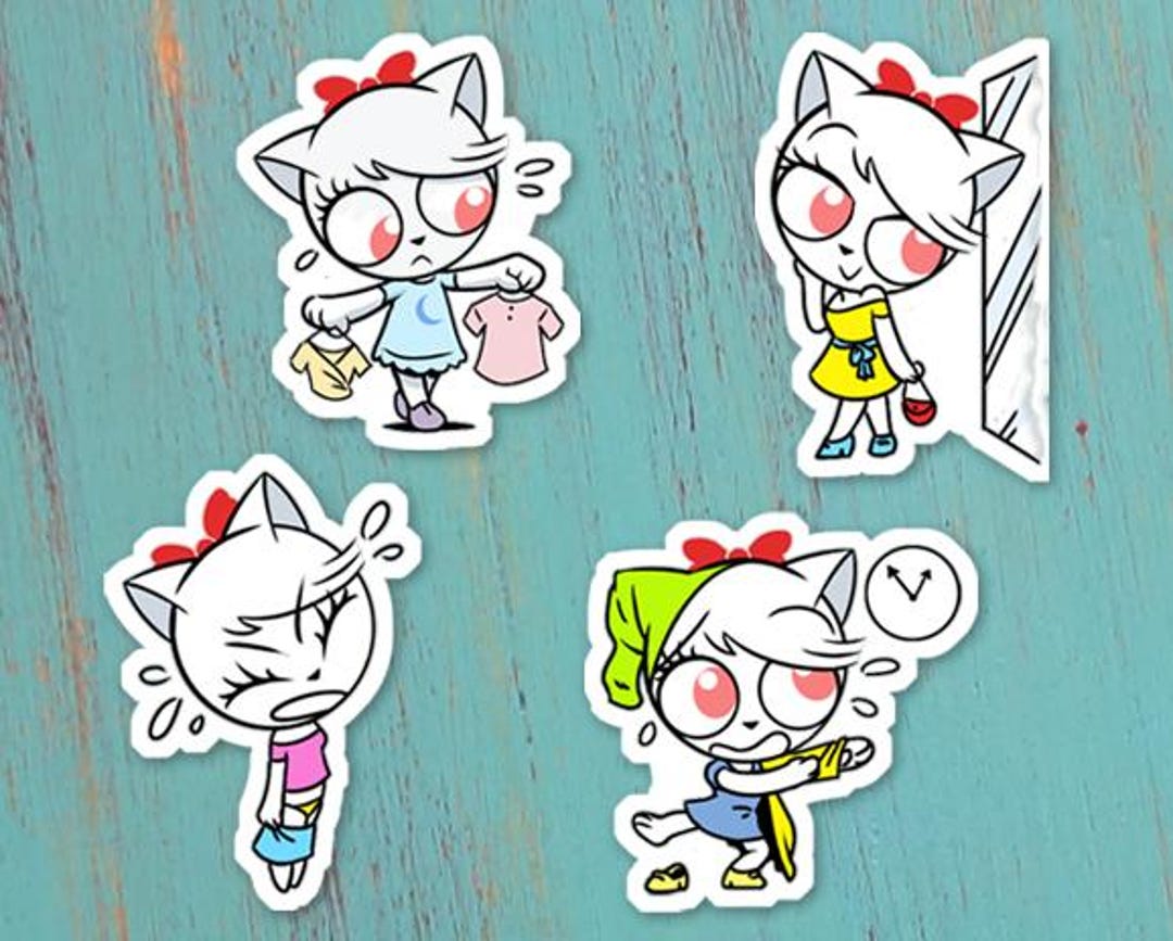 MITINA, Getting Ready Stickers, Dress, Dressing Stickers, Party Dresses ...