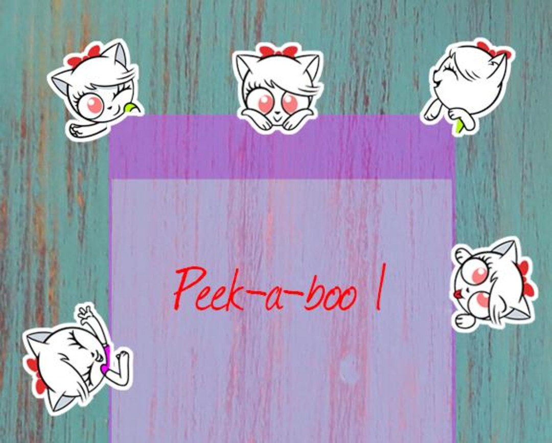 MITINA / Peek-a-boo Stickers / Decoration Stickers / Peek a Boo ...