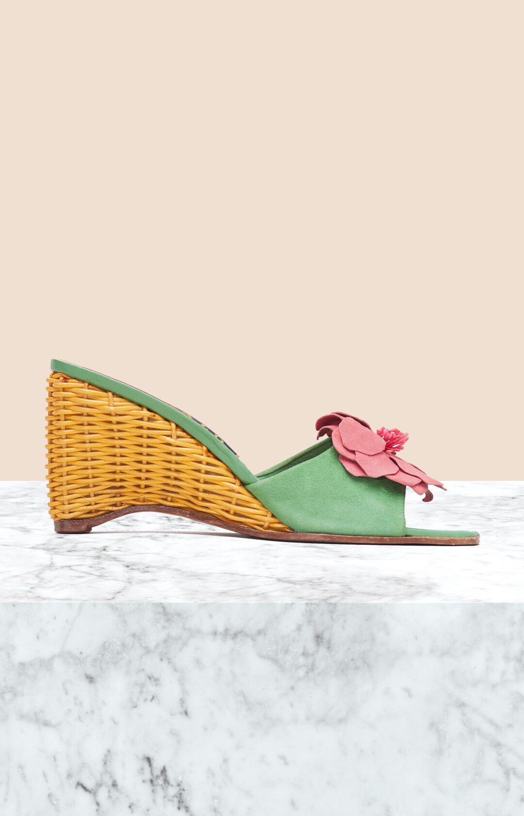 Zalo Raffia Flower Wedges - Etsy