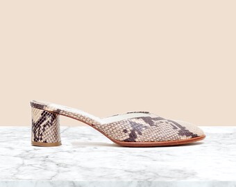 Snakeskin Mules - Etsy