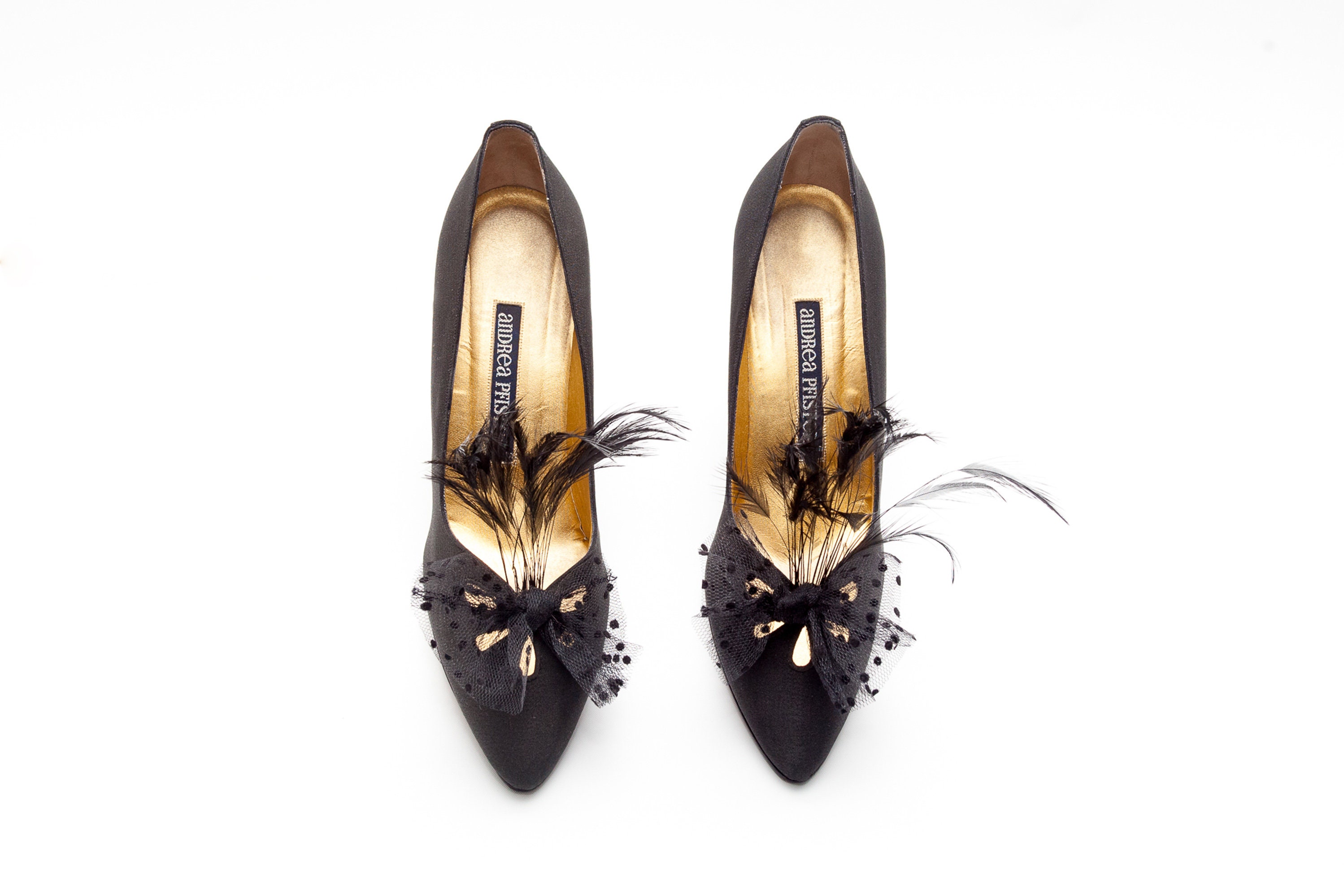 Andrea Pfister Vintage Feather Pumps • size 6.5 - Etsy