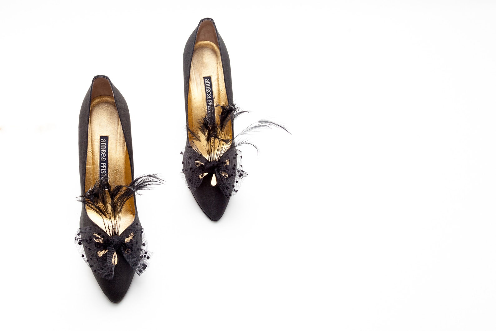 Andrea Pfister Vintage Feather Pumps • size 6.5 - Etsy