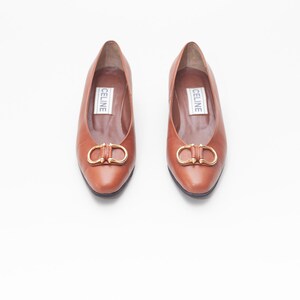 Celine Vintage Leather Heels • Size 5 - Etsy
