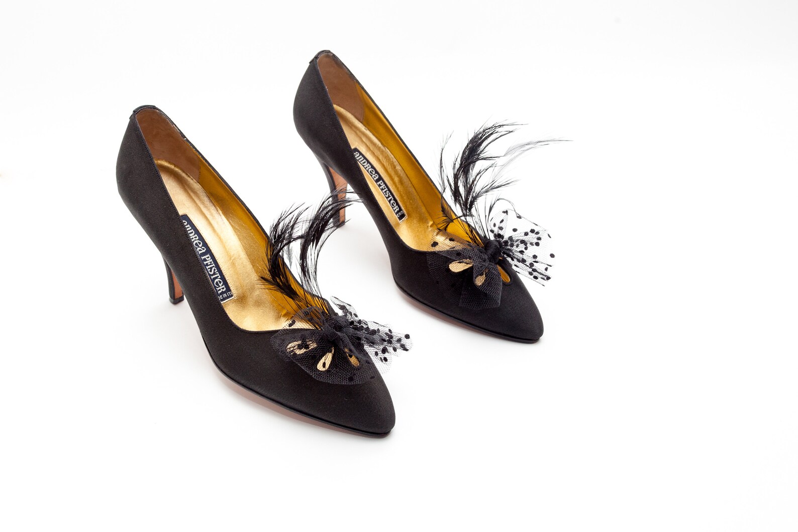 Andrea Pfister Vintage Feather Pumps • size 6.5 - Etsy