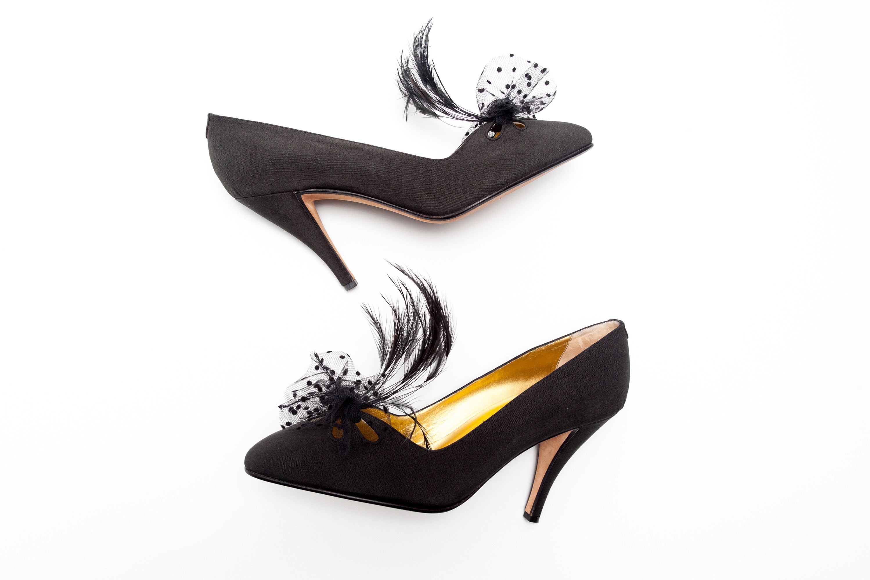 Andrea Pfister Vintage Feather Pumps • size 6.5 - Etsy