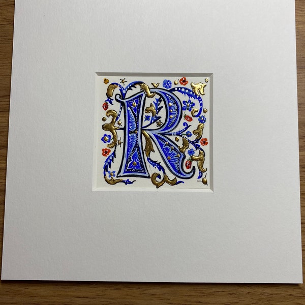 Illuminated Letter - Etsy