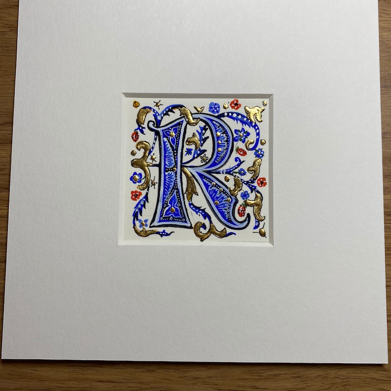 Illuminated Letter - Etsy
