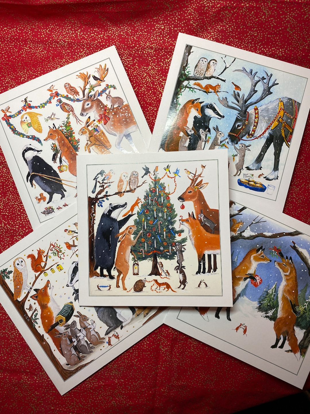 Pack A Top 5! Christmas Cards, My Best Sellers, Fox, Badger, Deer ...