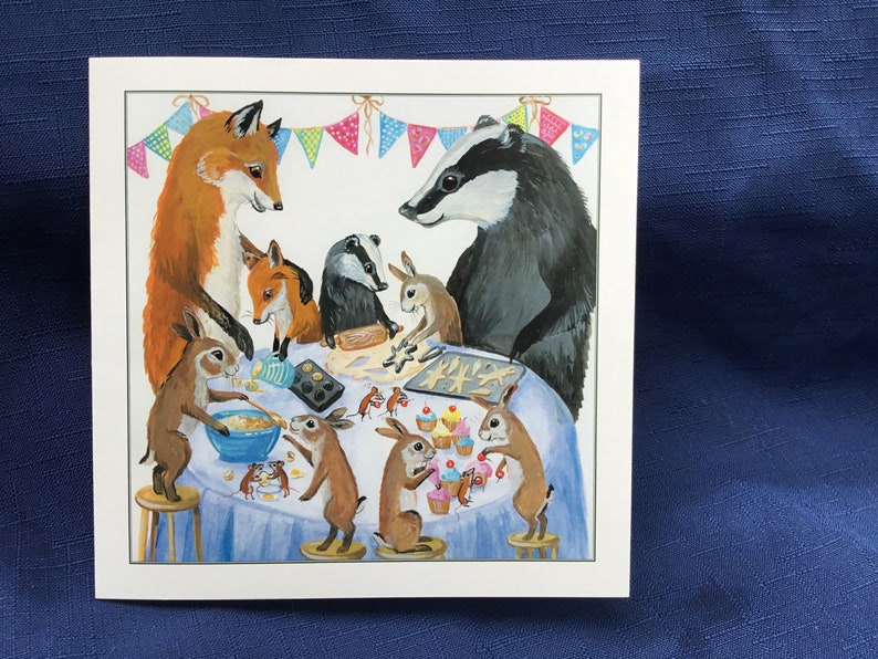 Baking Time Greeting Blank Folded Card, Bake Off, Cakes, Biscuits ...