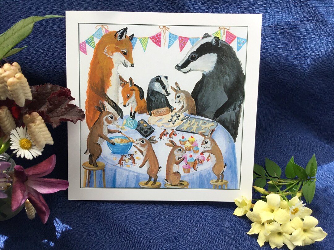 Baking Time Greeting Blank Folded Card, Bake Off, Cakes, Biscuits ...