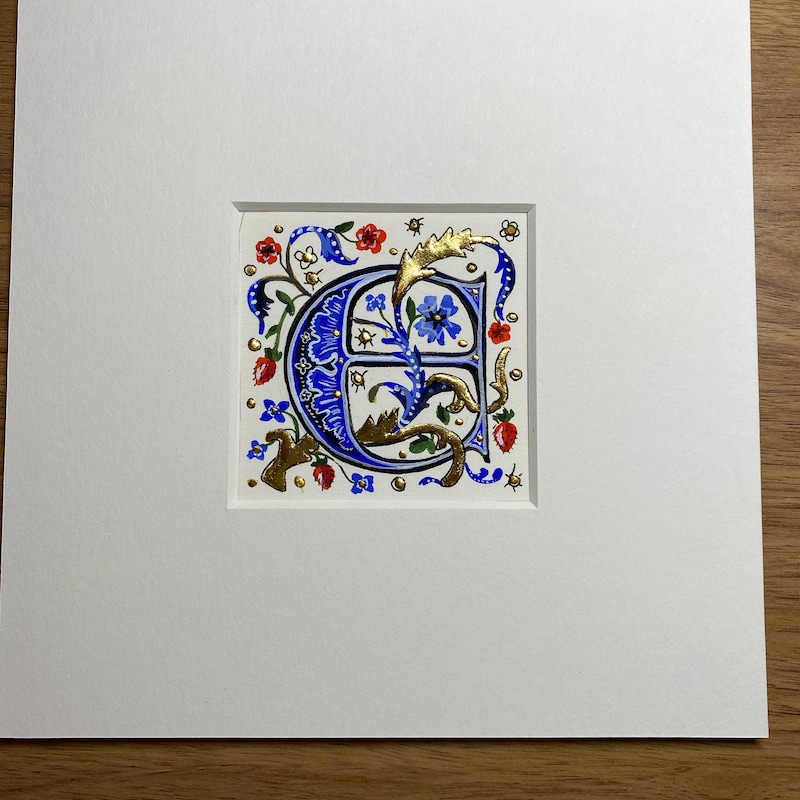 Illuminated Letter G - Etsy