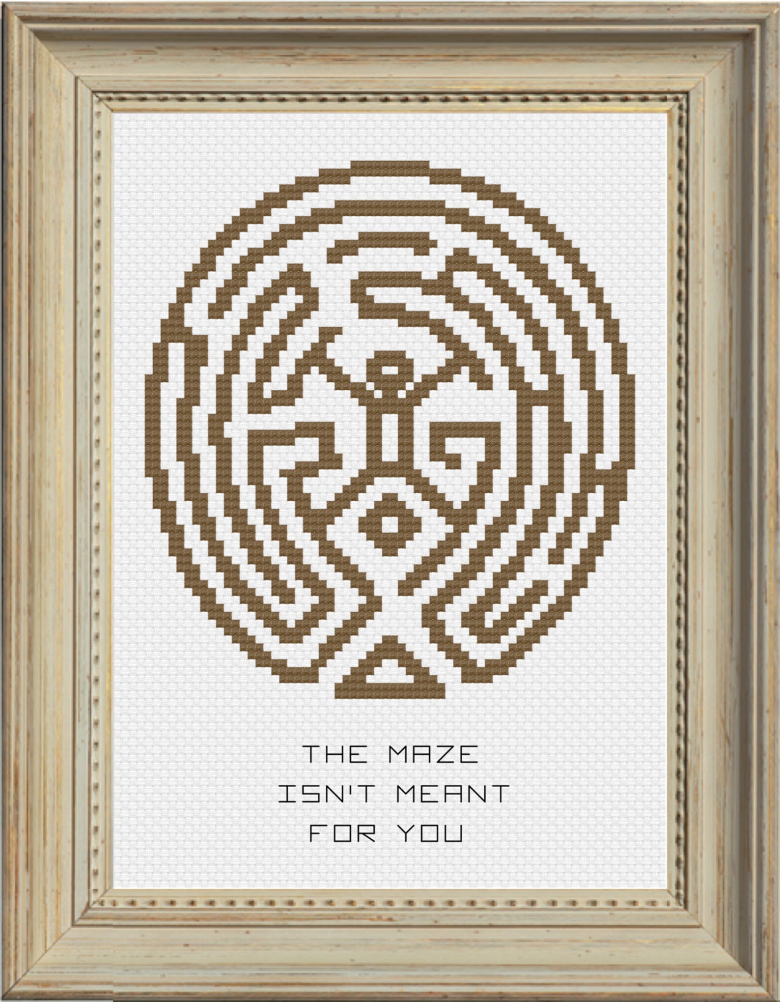 PATTERN - Westworld Cross Stitch (the Maze Isn't Meant for You) - Etsy