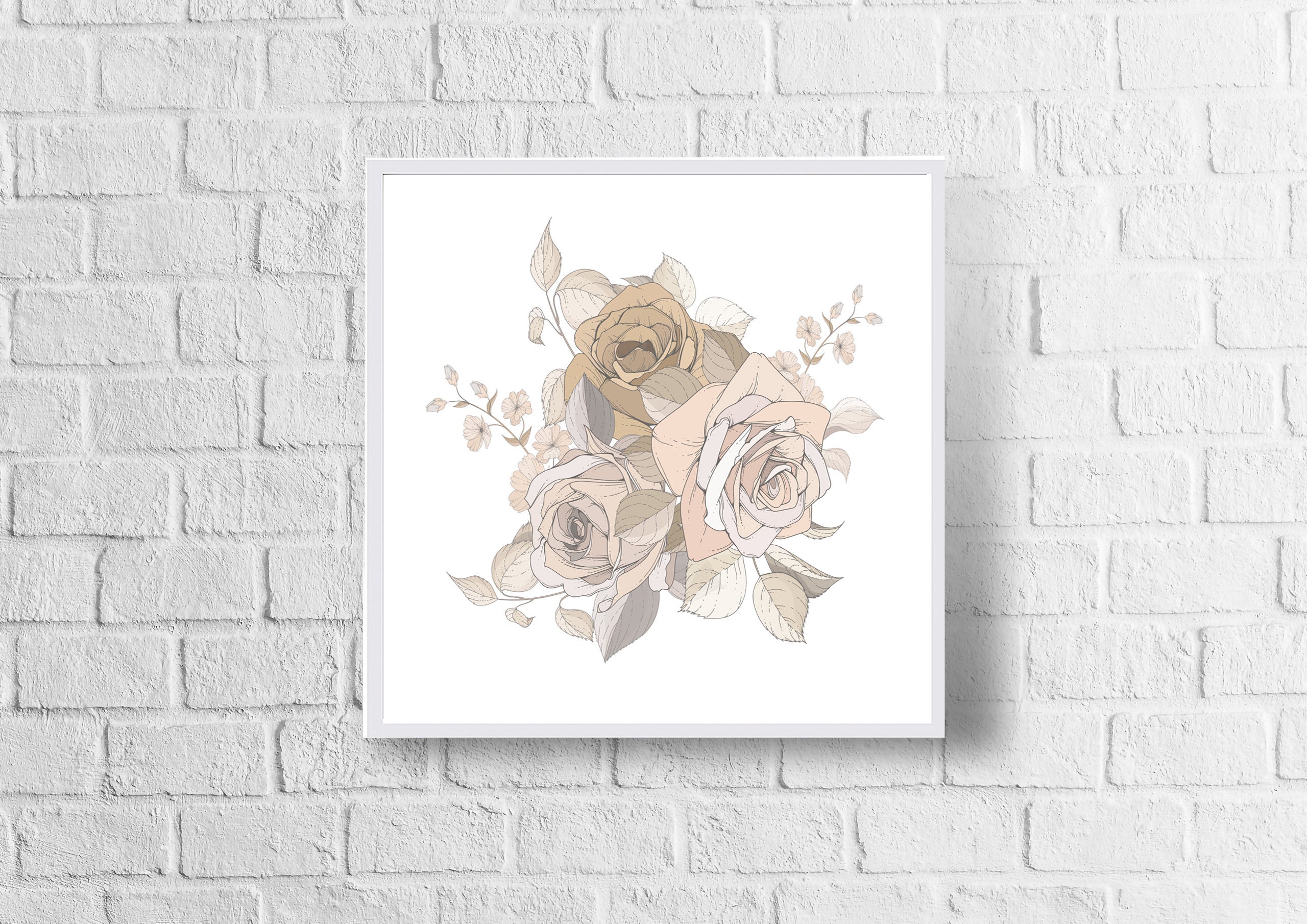 Flowers Decor, Botanical Print, Flowers Wall Art,floral Print,roses ...