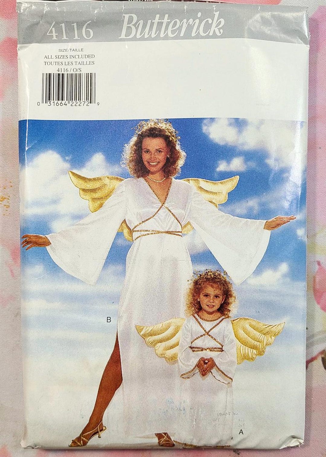 Butterick 4116 Angel With Wings, Matching Costumes for Adult and Child ...