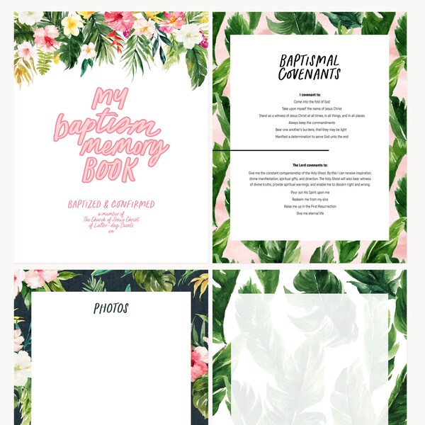 Lds Baptism Memory Book - Etsy
