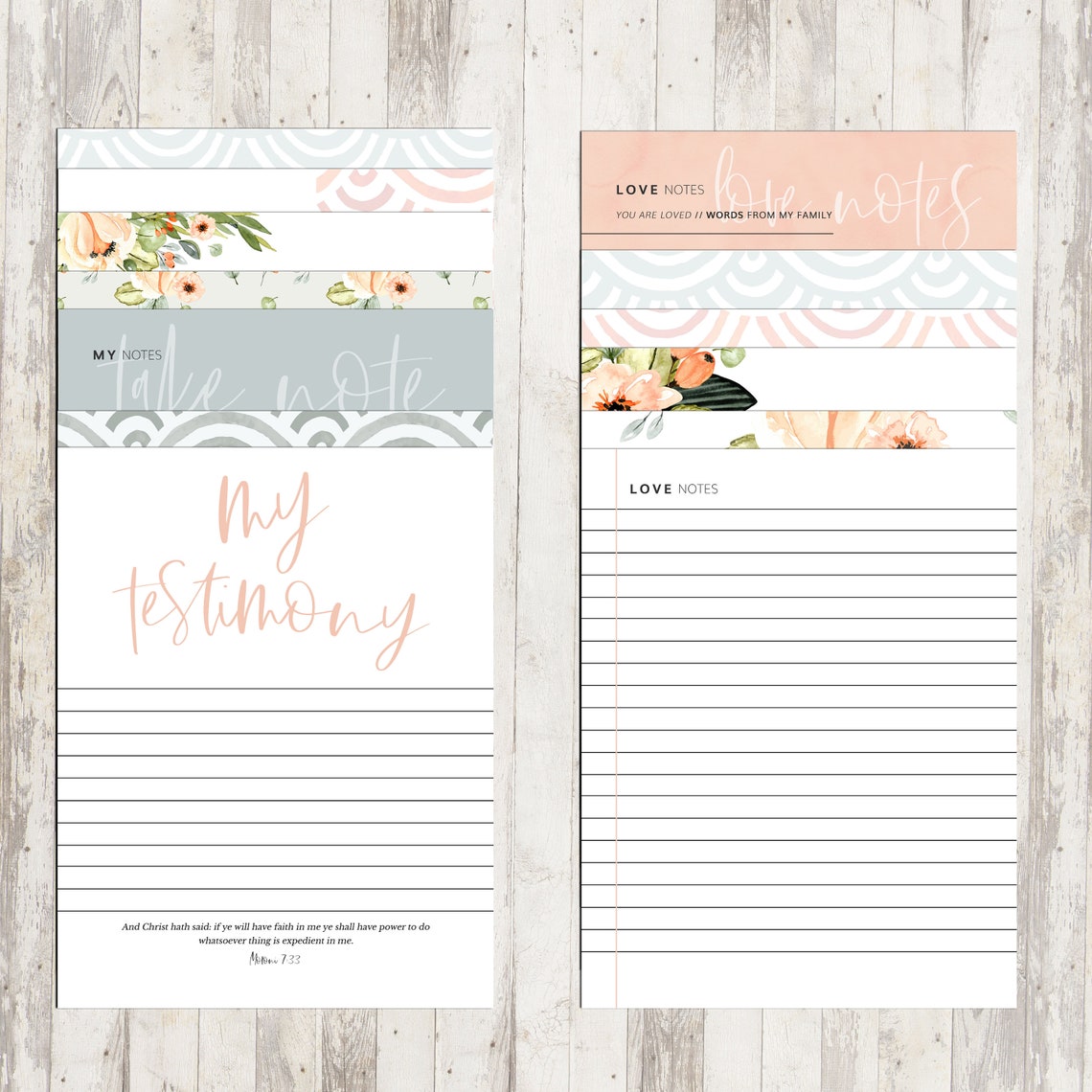 LDS Baptism Memory Book Printable, 8.5 X 11", (instant Download), 14 ...