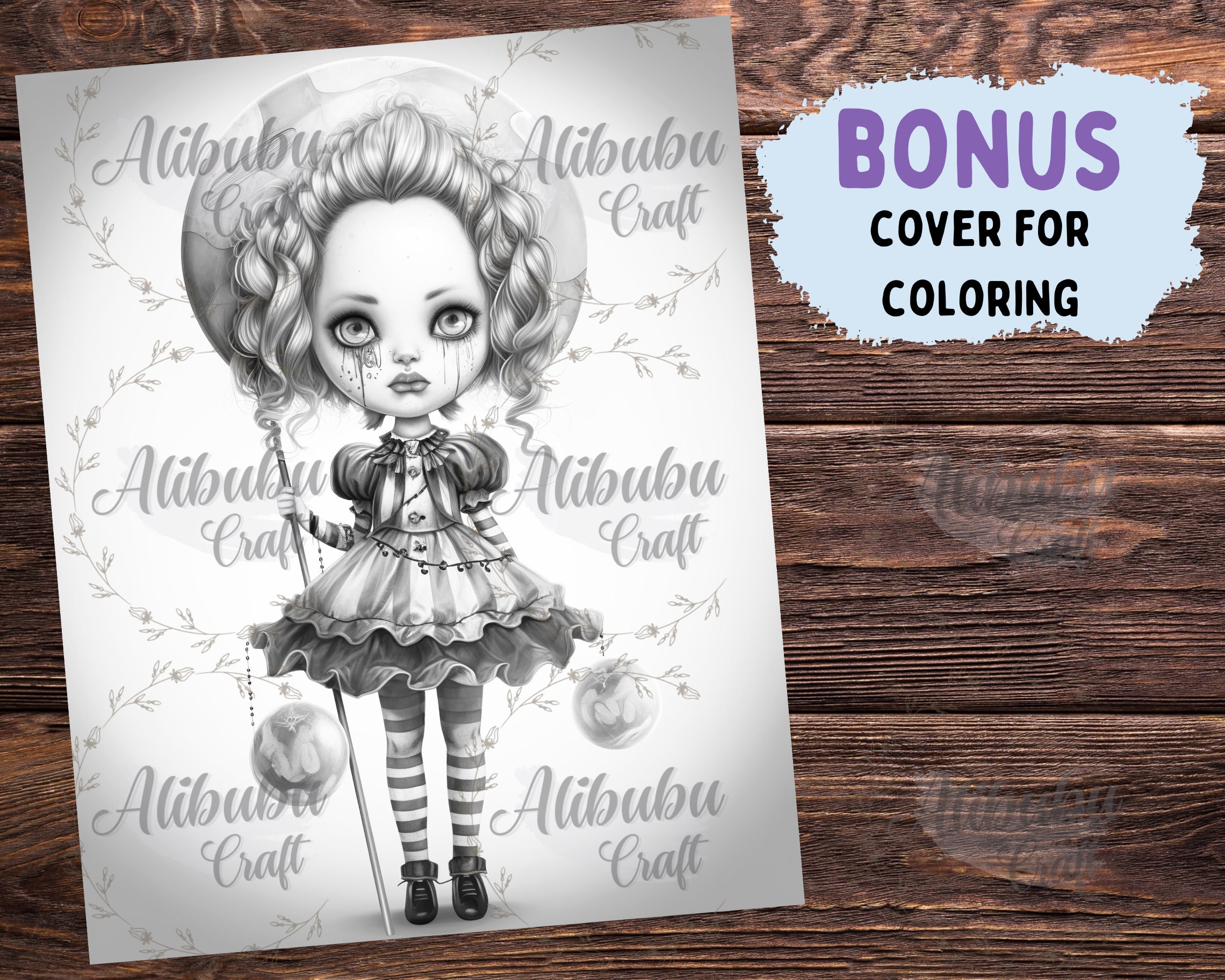 22 Creepy Dolls Coloring Pages Horror Coloring Page - Etsy