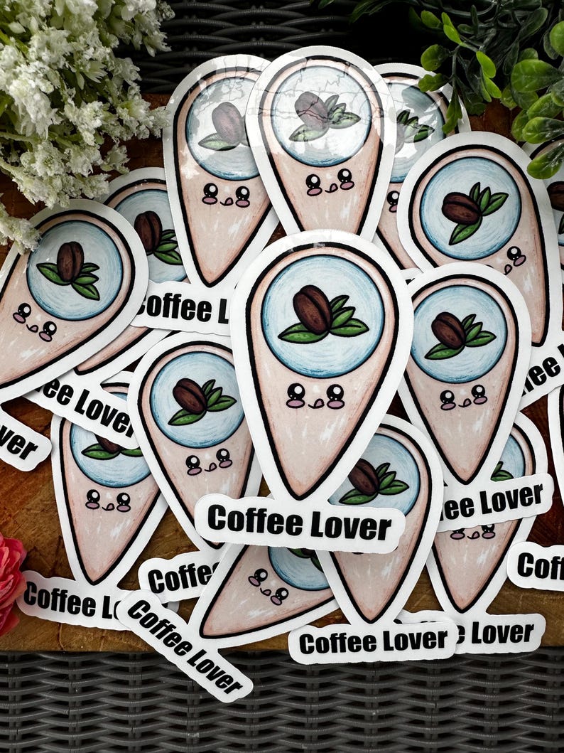 Coffee Lover Sticker, Journaling Sticker, Fun Gift, Water Bottle ...