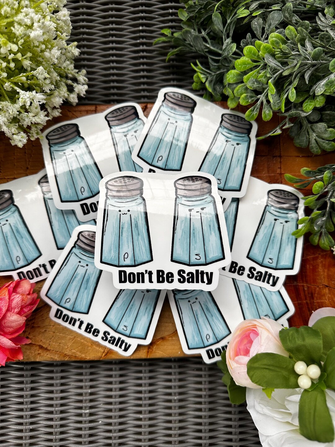 Don’t Be Salty Sticker, Journaling Sticker, Fun Gift for Everyone ...