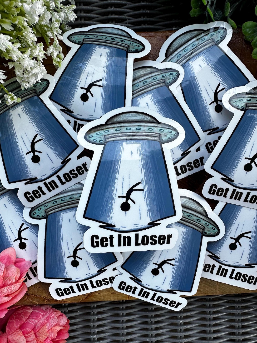 Get in Loser Sticker, Journaling Sticker, Fun Gift for Everyone, Sci-fi ...