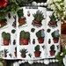 Cactus Themed Sticker Sheet, Journaling Stickers, Fun Gifts for ...