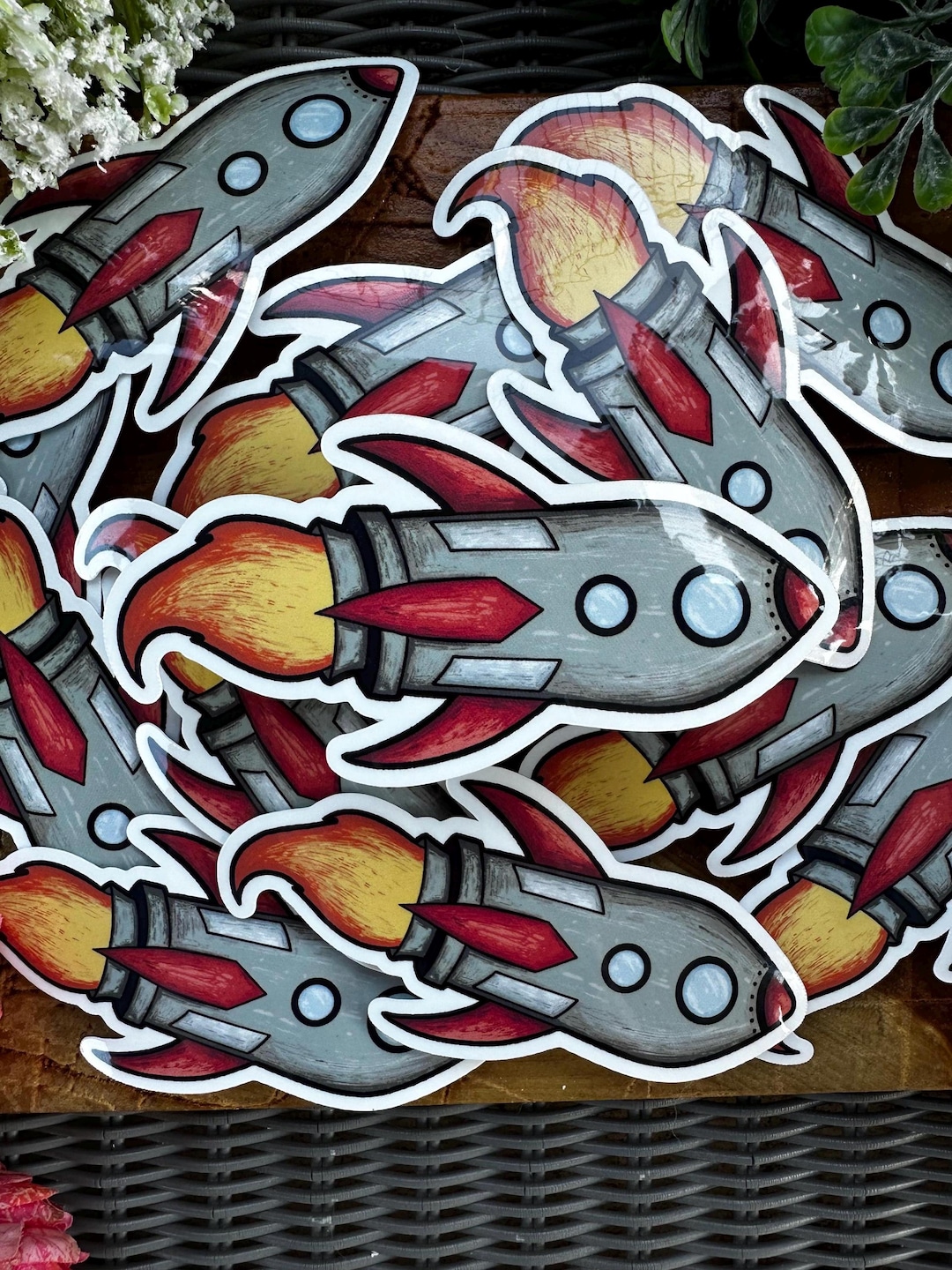 Rocket Sticker, Journaling Sticker, Fun Gift for Everyone, Sci-fi ...