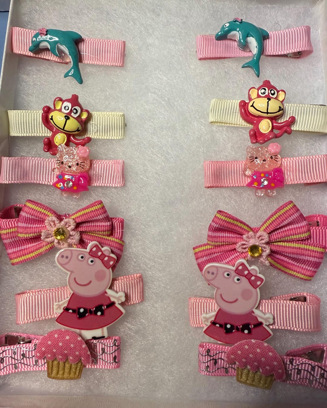 12 Boxed Handmade Hair Clips, Pinch Clip, Curl Clips for Child, Girl ...