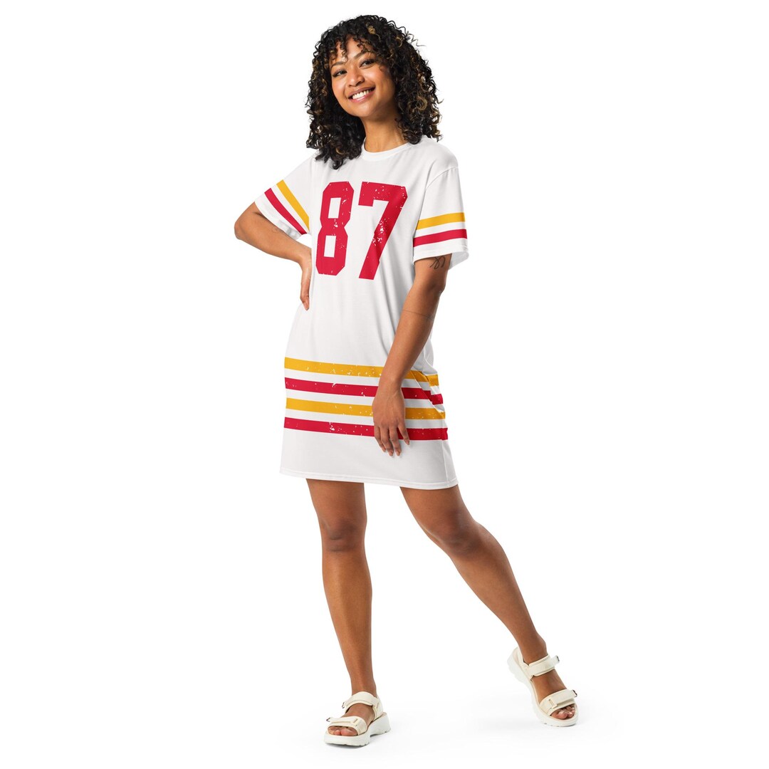 Custom Football Jersey T-shirt Dress: Personalized Game Day Apparel - Etsy