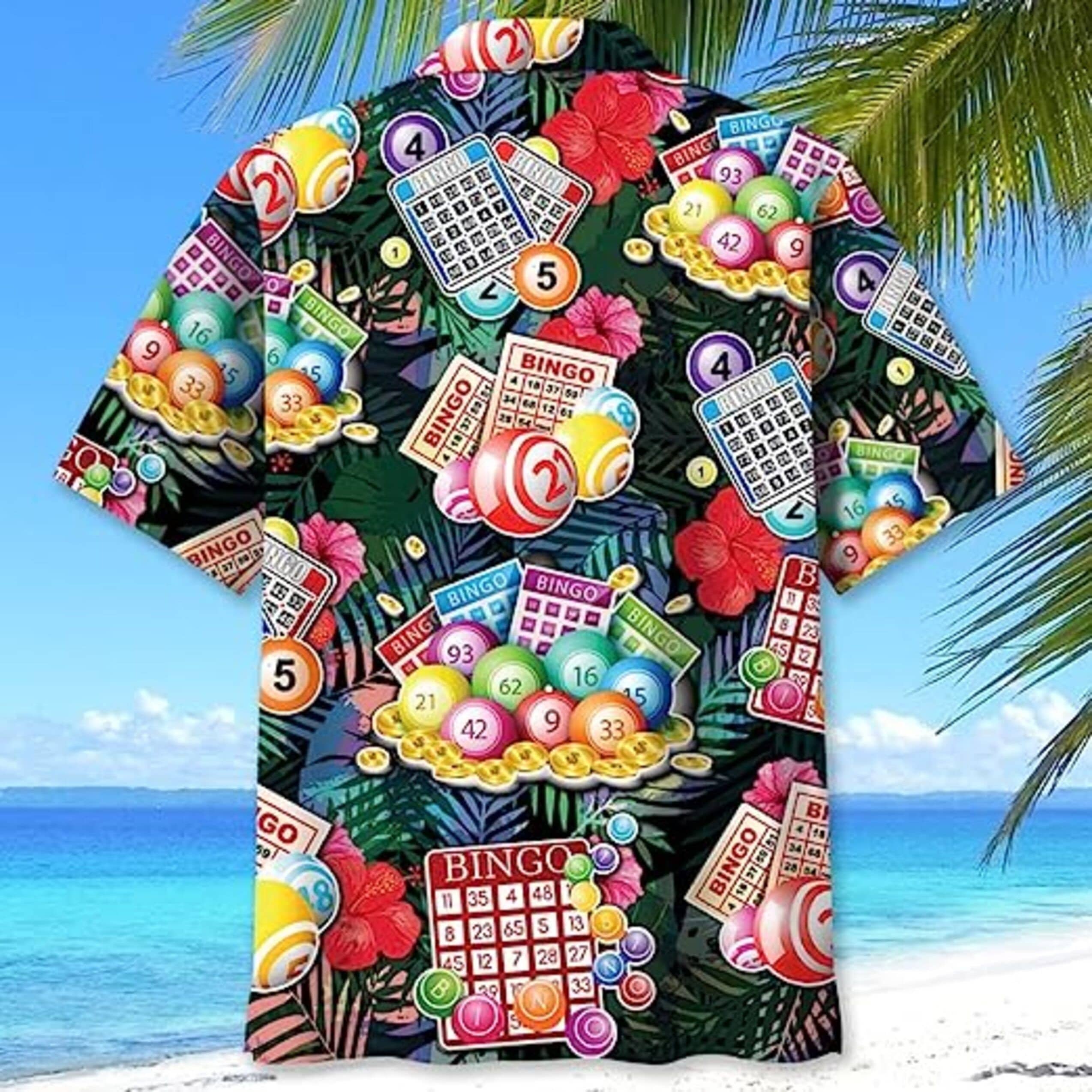 Lucky Bingo Hawaiian Shirt, Bingo Gifts for Men, Funny Bingo Shirt ...