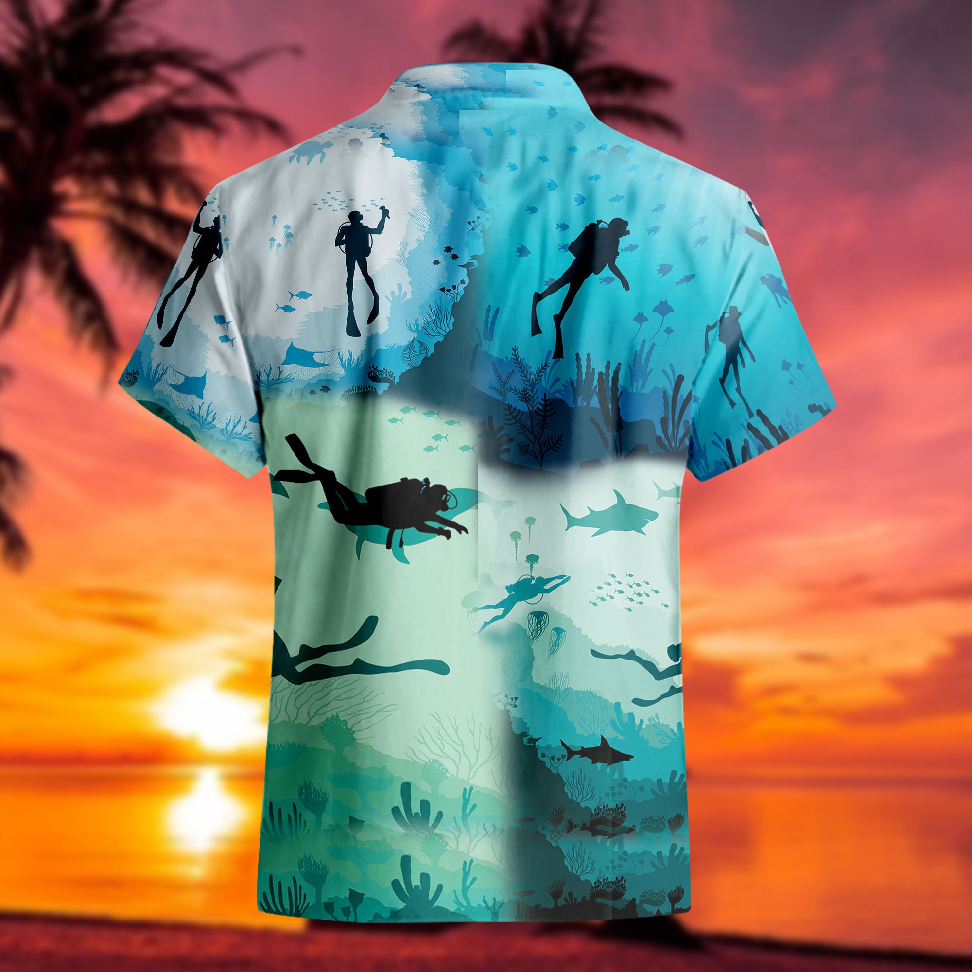 Scuba Diving Hawaii Shirt, Underwater Sports Hawaii Shirt, Aloha Beach ...