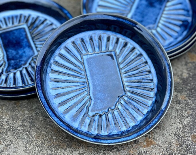 Indiana, Indiana Dish, Ceramics, Pottery, Trinket Dish, Ring Dish ...