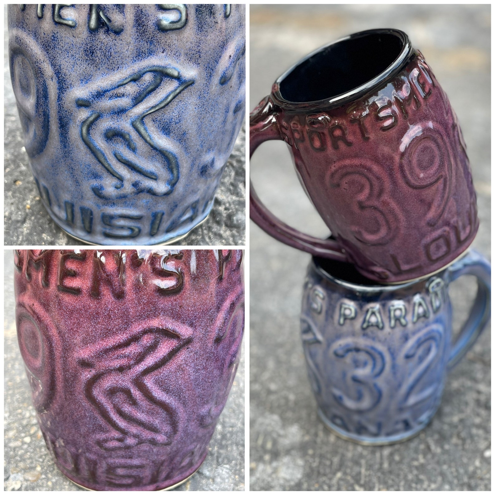 Louisiana License Plate Mug Unique Pottery Coffee Mug | Etsy