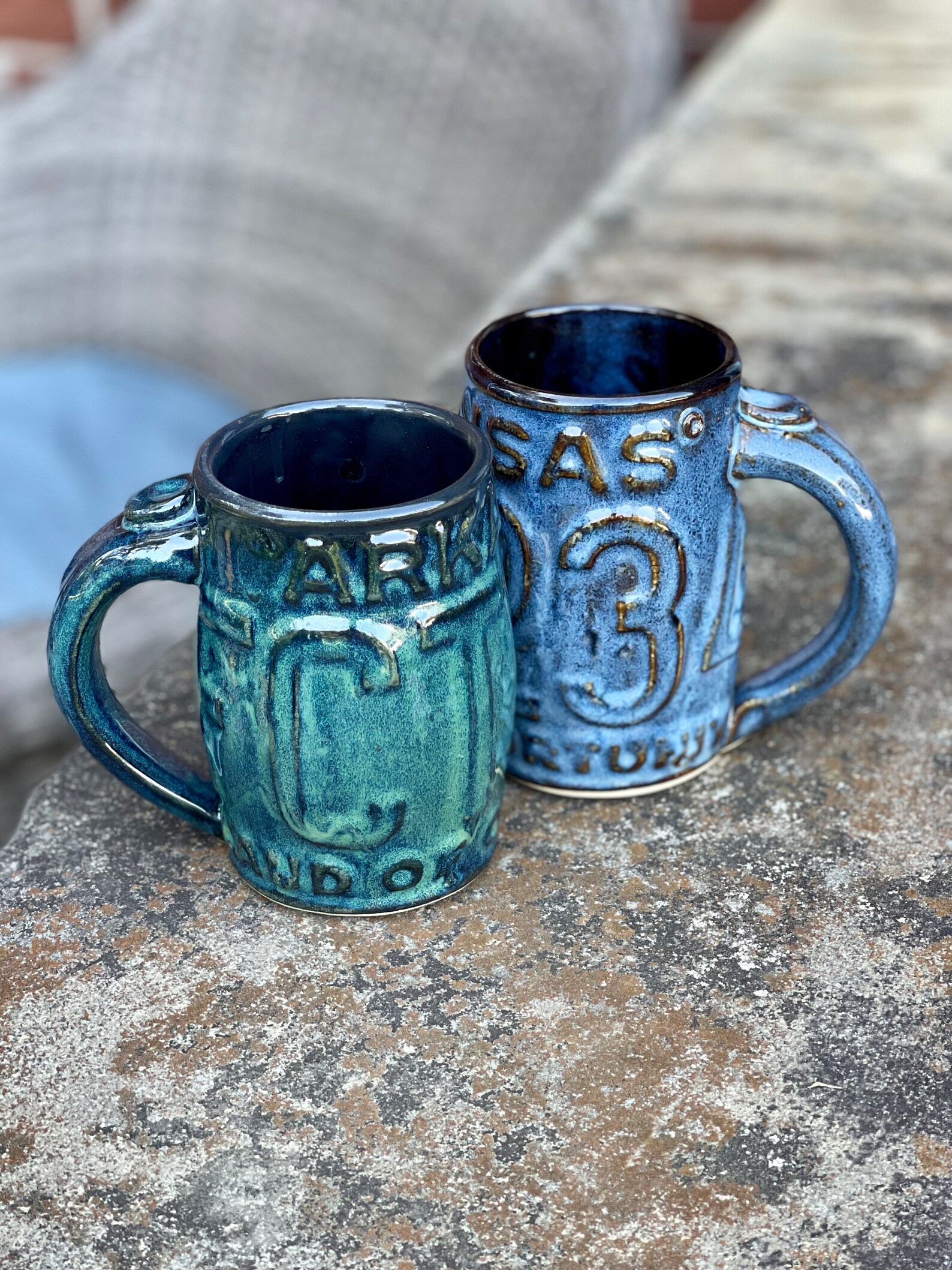 Arkansas, License Plate Mug, Unique Pottery, Coffee Mug, Ceramic Mug ...